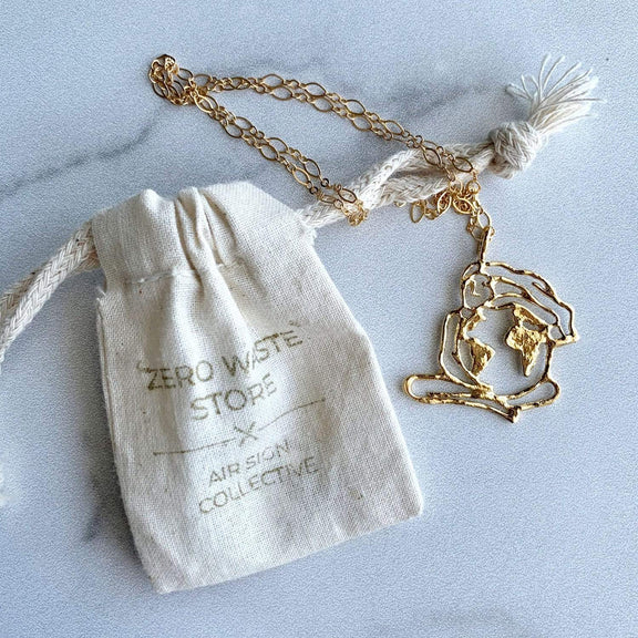 ZWS Mother Earth Necklace - Sustainable Jewelry, Zero Waste Necklace ...