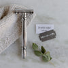 Zero Waste Safety Razor - Sustainable Razor - Single Blade, 10 Free Bl ...